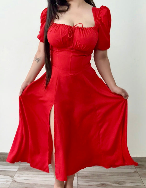 Cinderella Red Rose Sundress – SELCOUTH