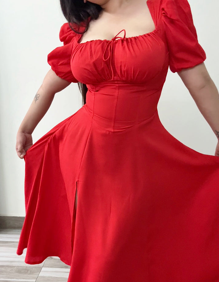 Cinderella Red Rose Sundress – SELCOUTH