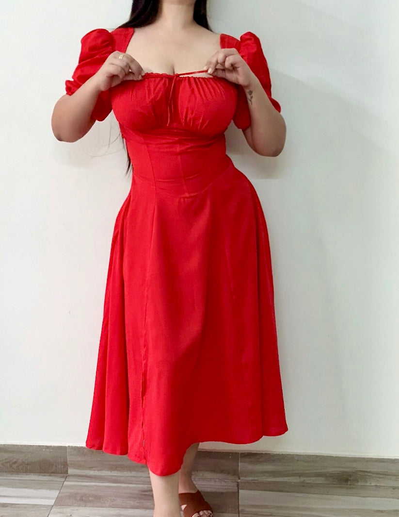 Cinderella Red Rose Sundress – SELCOUTH